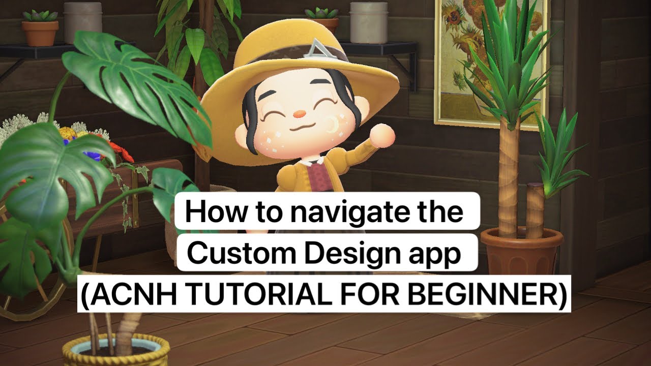How to navigate the Custom Design app (ACNH TUTORIAL FOR BEGINNER ...