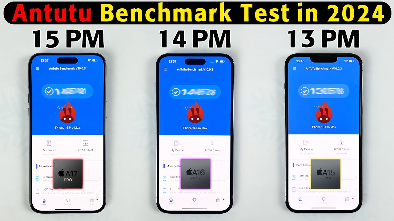 A17 Pro vs A16 Bionic vs A15 Bionic Antutu Benchmark Test in 2024 - 15 ...
