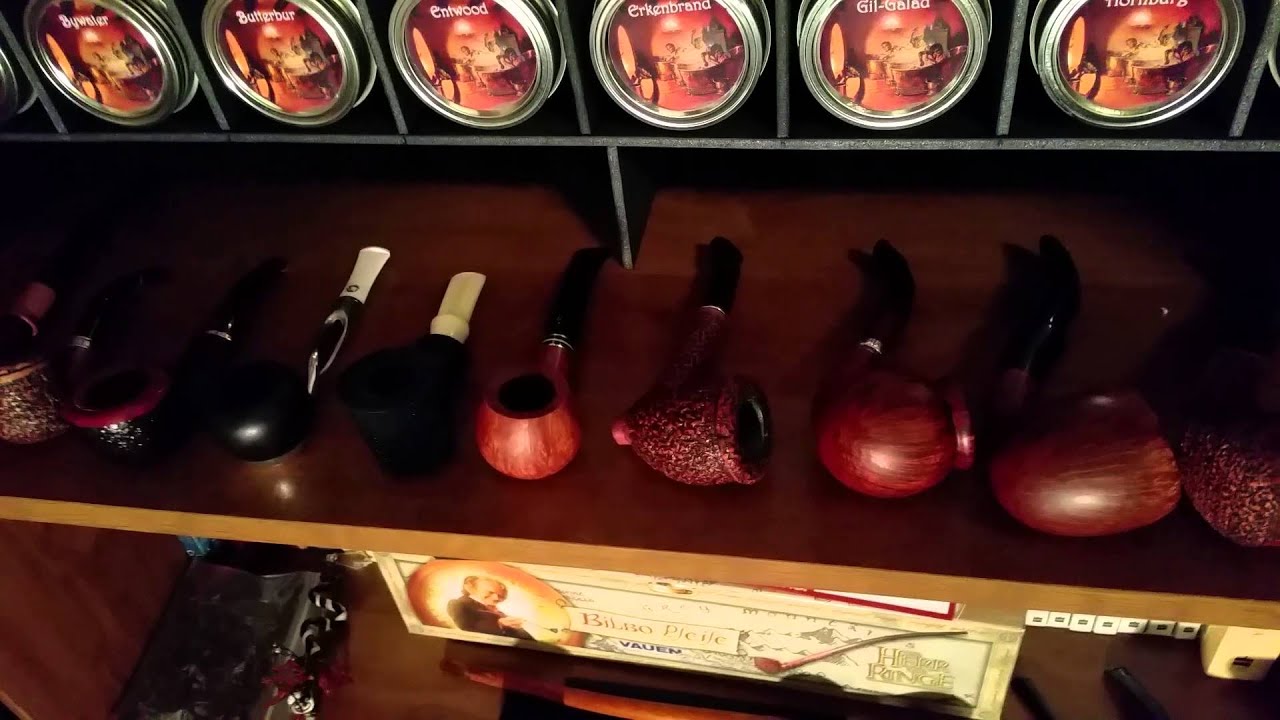 My pipe collection & Tobacco rotation - YouTube