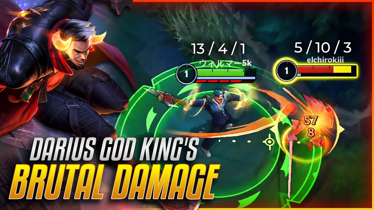 THE DAMAGE FROM DARIUS GOD KING IS BRUTAL || GAMEPLAY DARIUS WILD RIFT ...