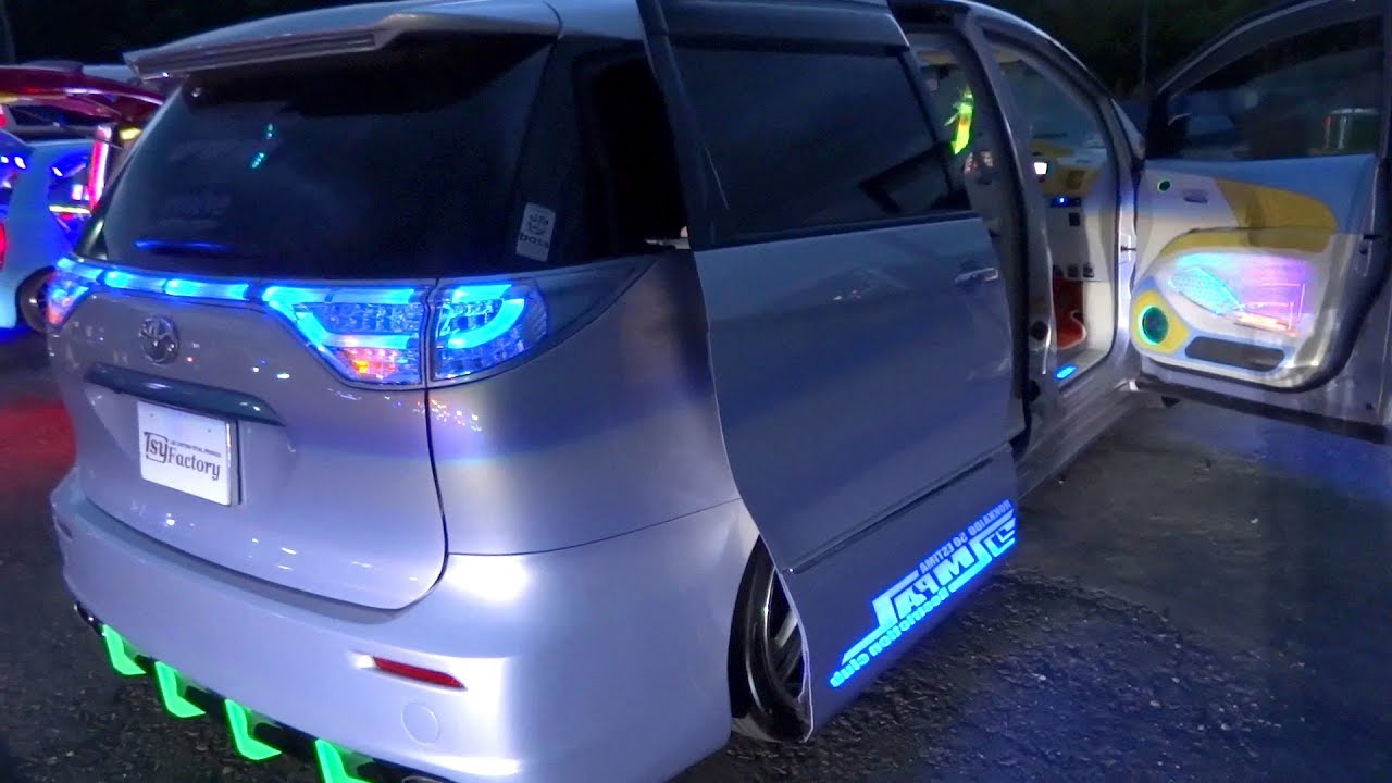 👽 TOYOTA ESTIMA illumination custom car トヨタ エスティマ イルミネーション カスタムカー - YouTube