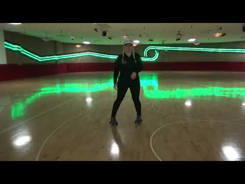 How to Stop on Roller Skates - T Stops - YouTube