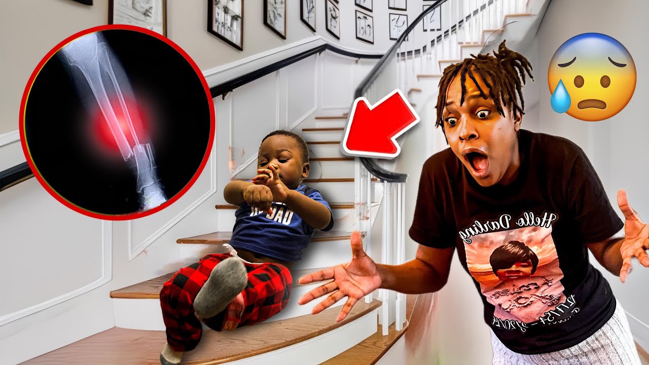 THE BABY FELL DOWN THE STAIRS😱😱😡😡 - YouTube