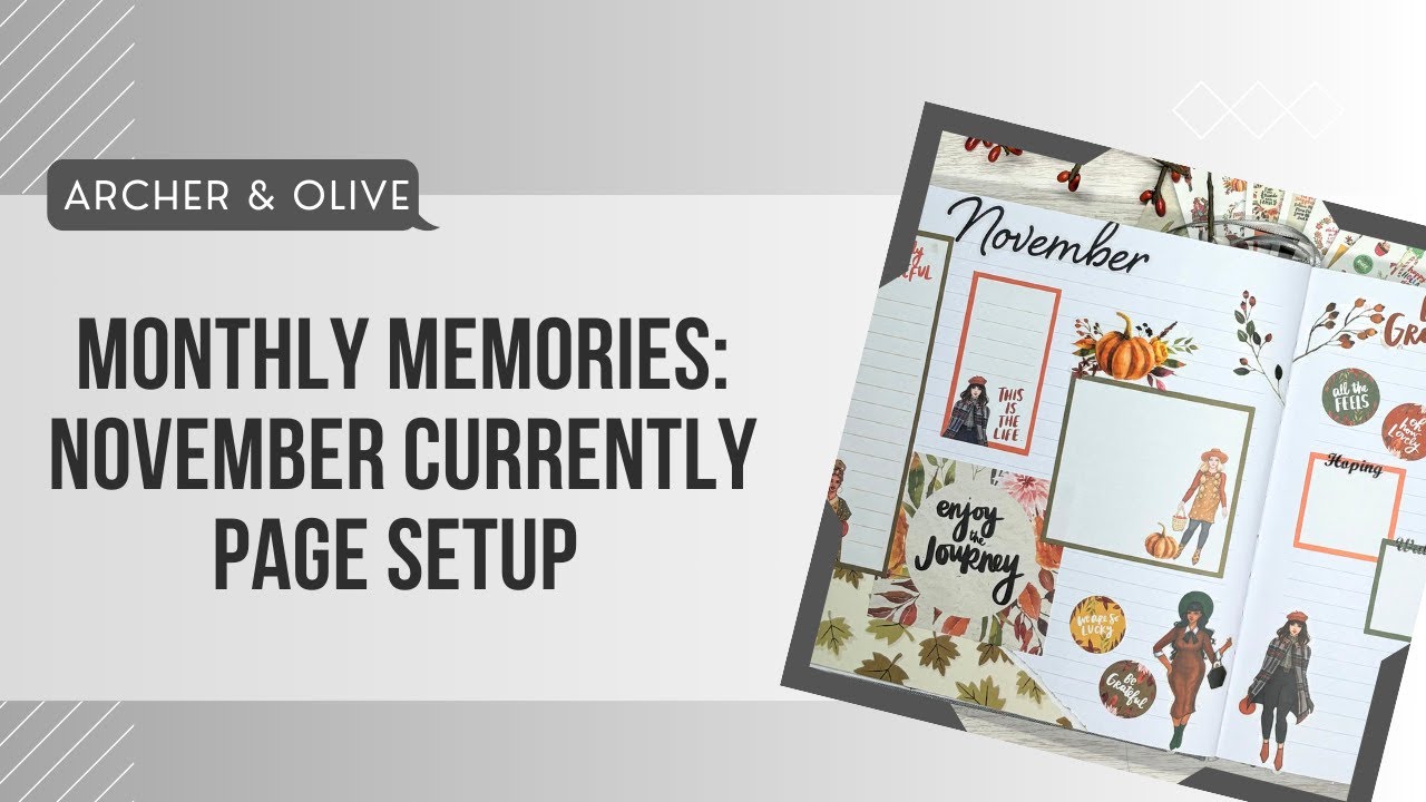 Plan With Me: November Currently Page | Archer & Olive Journal - YouTube
