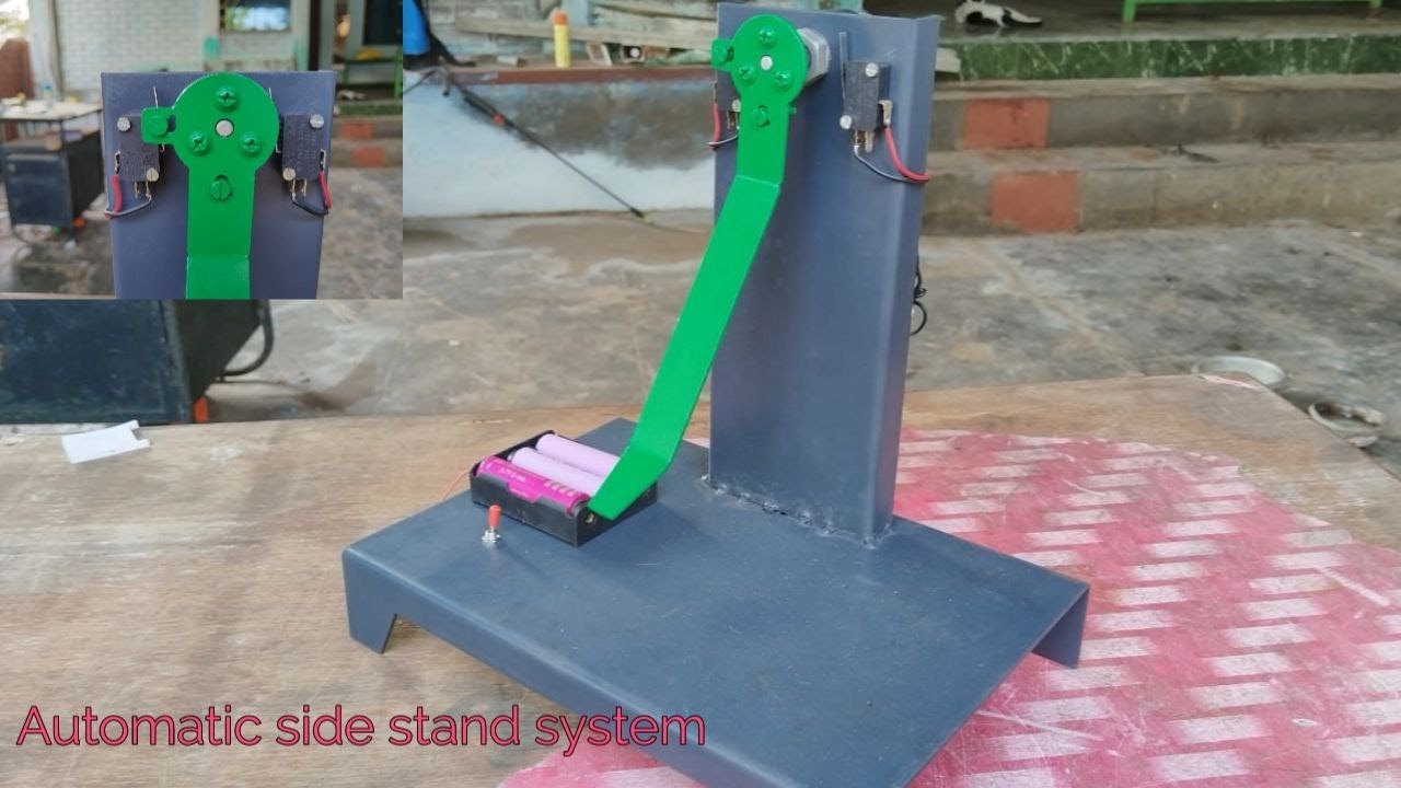 Automatic side stand || Bike side stand || Side stand retrieval system ...