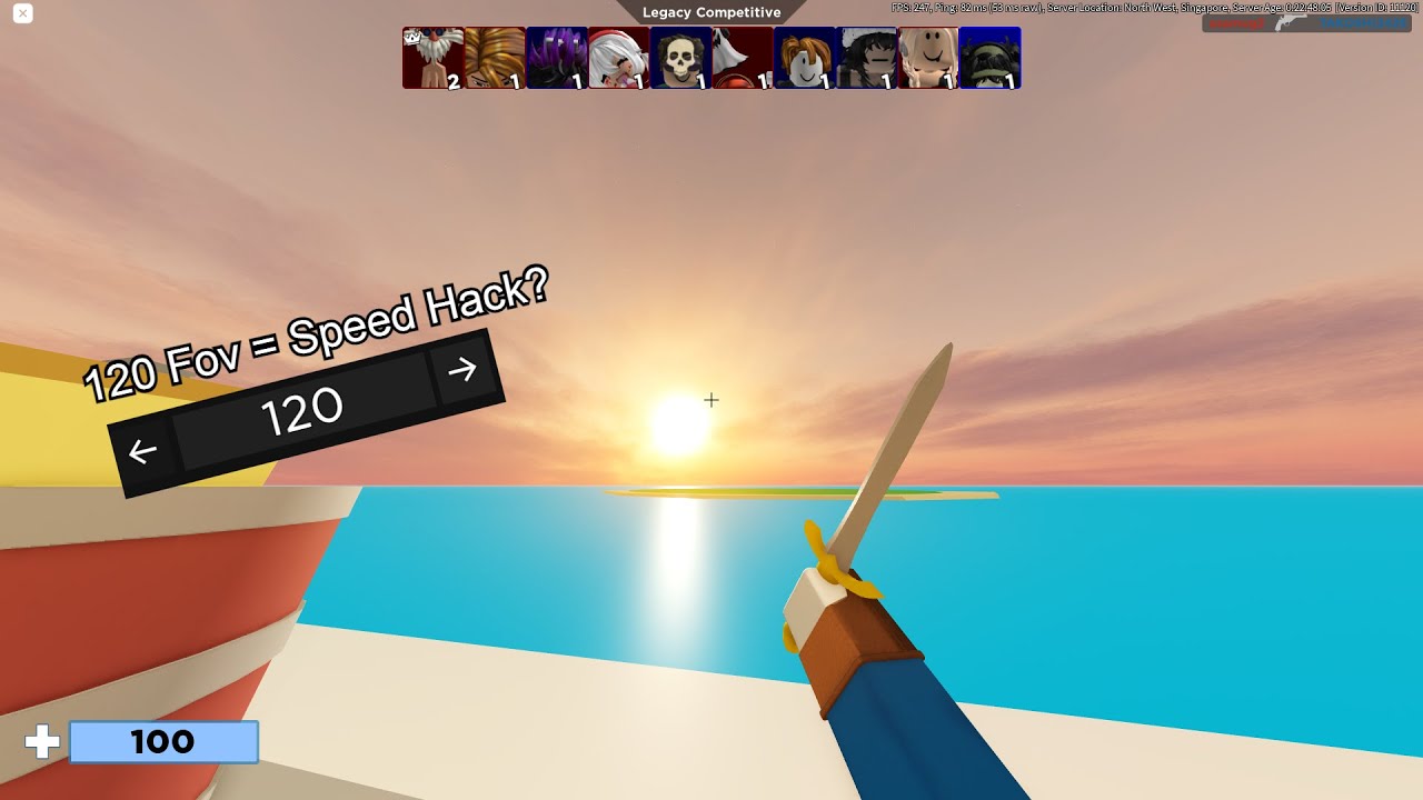 120 Fov = Speed Hack (Roblox Arsenal) #roblox #robloxarsenal #arsenal # ...