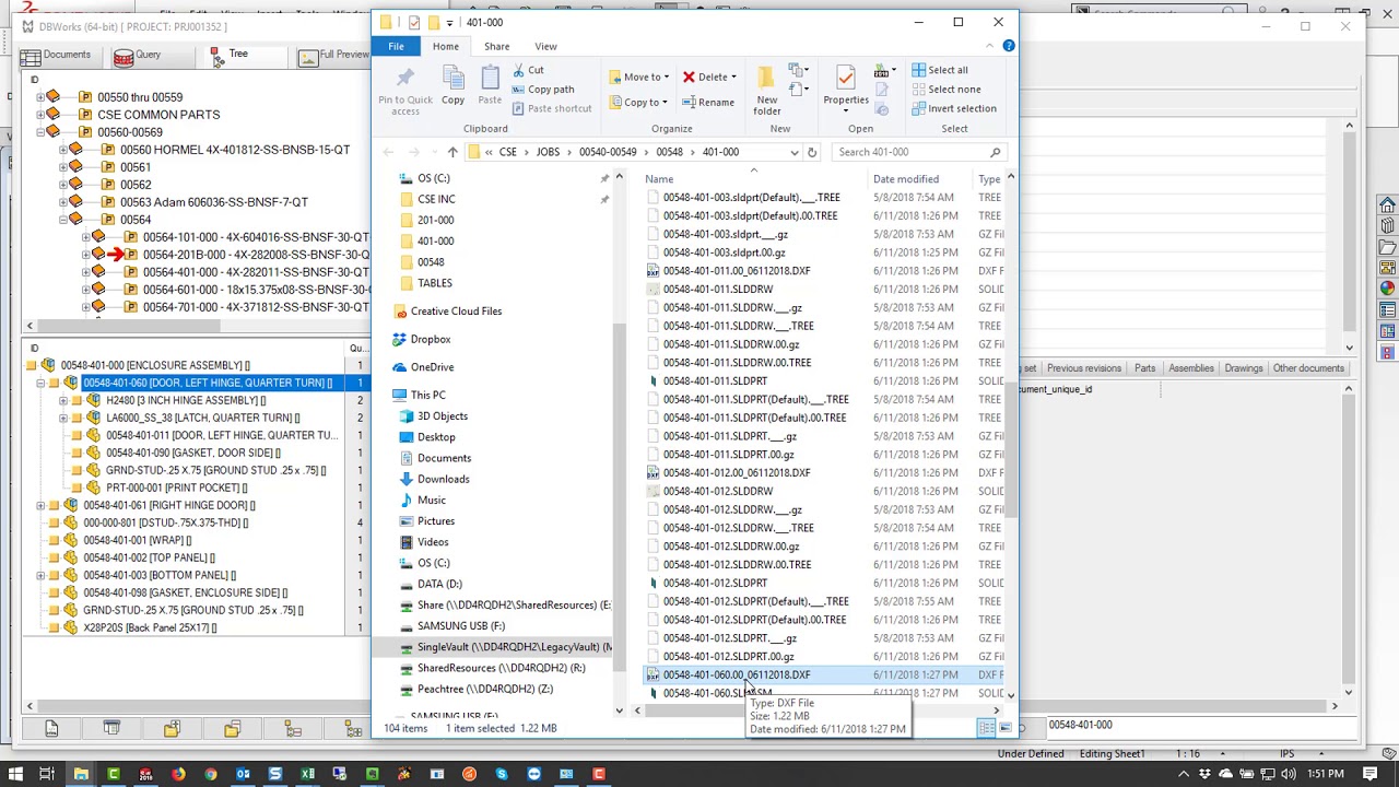 DBWorks Sub Assembly File is Linked to Top Level Assembly File - YouTube