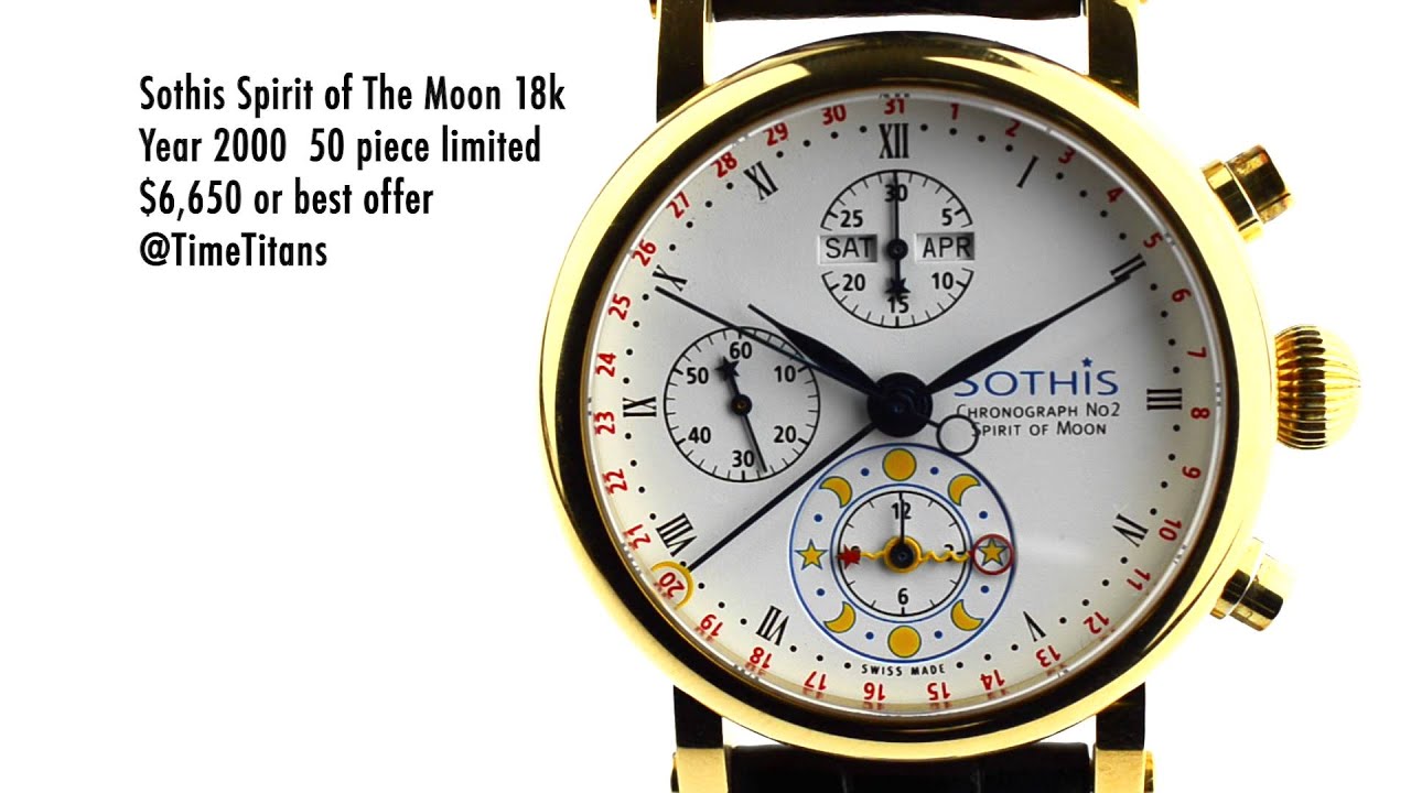 Sothis Spirit of the Moon No 2 18K Pink Gold Year 2000 Near NOS 50 ...