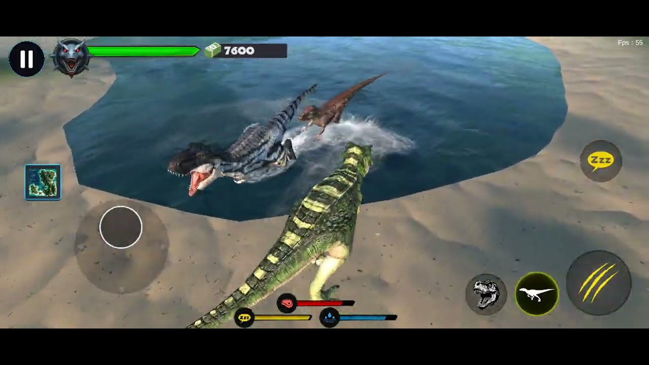 Jurassic Clash: Primal Dino Sim | T-Rex Team vs Baryonyx Team! 🦖🔥 ...