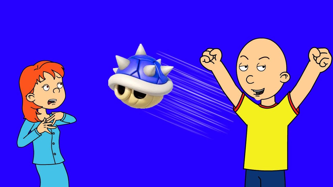 Caillou Throws A Spiny Blue Shell At Rosie/Grounded - YouTube