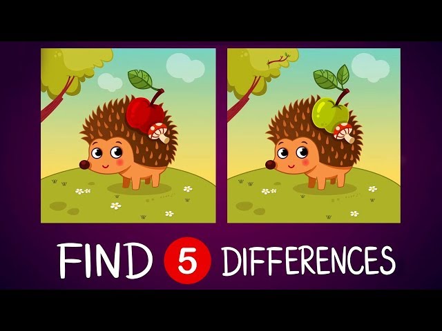 Spot The Difference Printable With Answers
