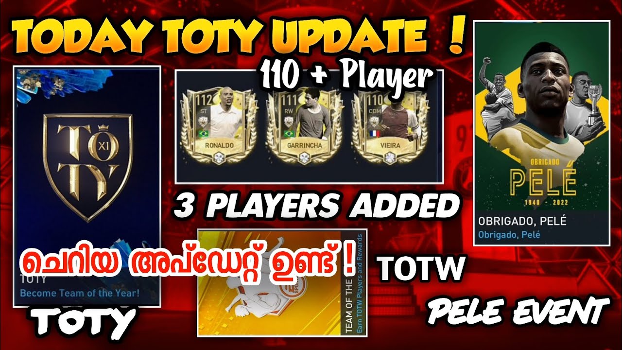 FIFA Mobile New Update| Toty , Prime Icon , Totw , Pele Event | New ...