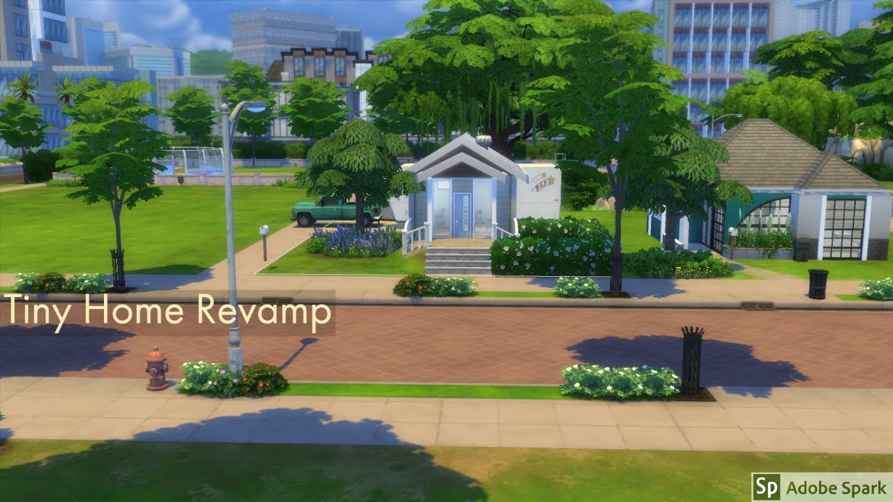 Tiny Living Revamp || No CC || Sims 4 Speed Build || Reno - YouTube