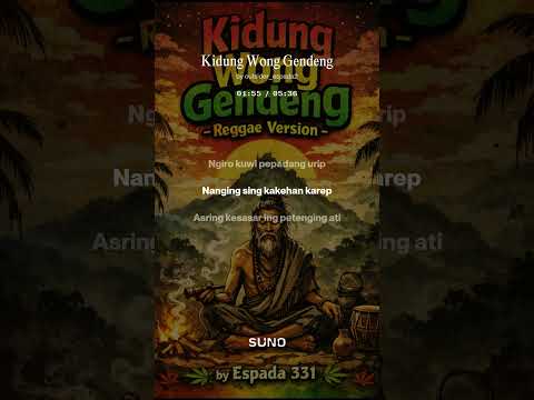 Kidung Wong Gendeng || Reggae Version - Espada 331 (Official Lyric Video)