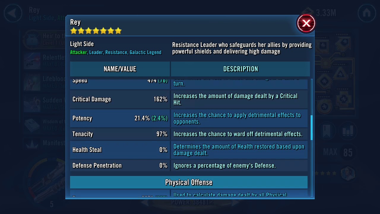 GL Rey vs GL Kylo swgoh - YouTube