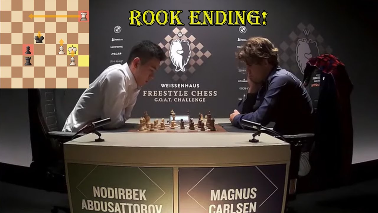 Nodirbek Abdusattorov vs Magnus Carlsen || Freestyle Chess GOAT ...