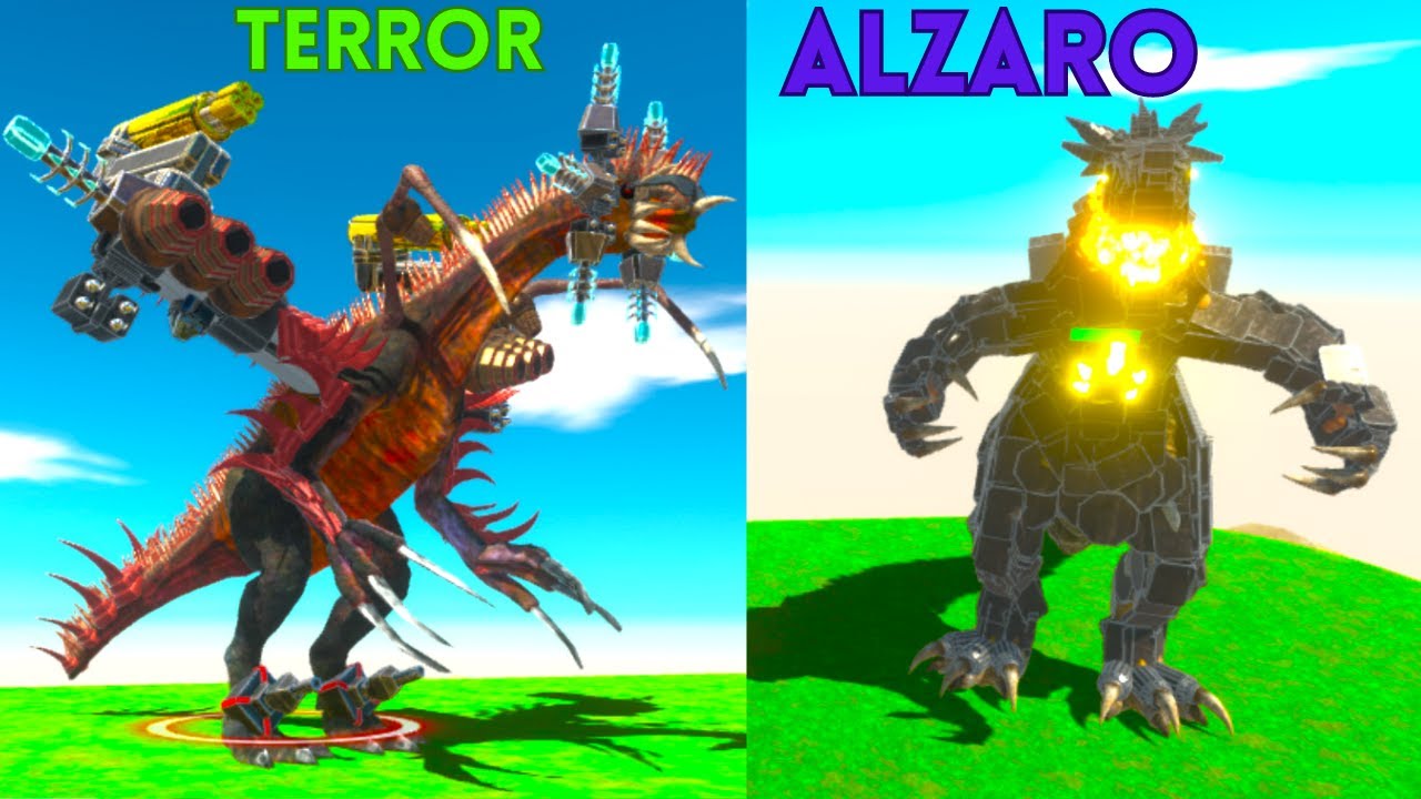 TERROR vs ALZARO in ARBS PC | Animal revolt battle simulatter games ...