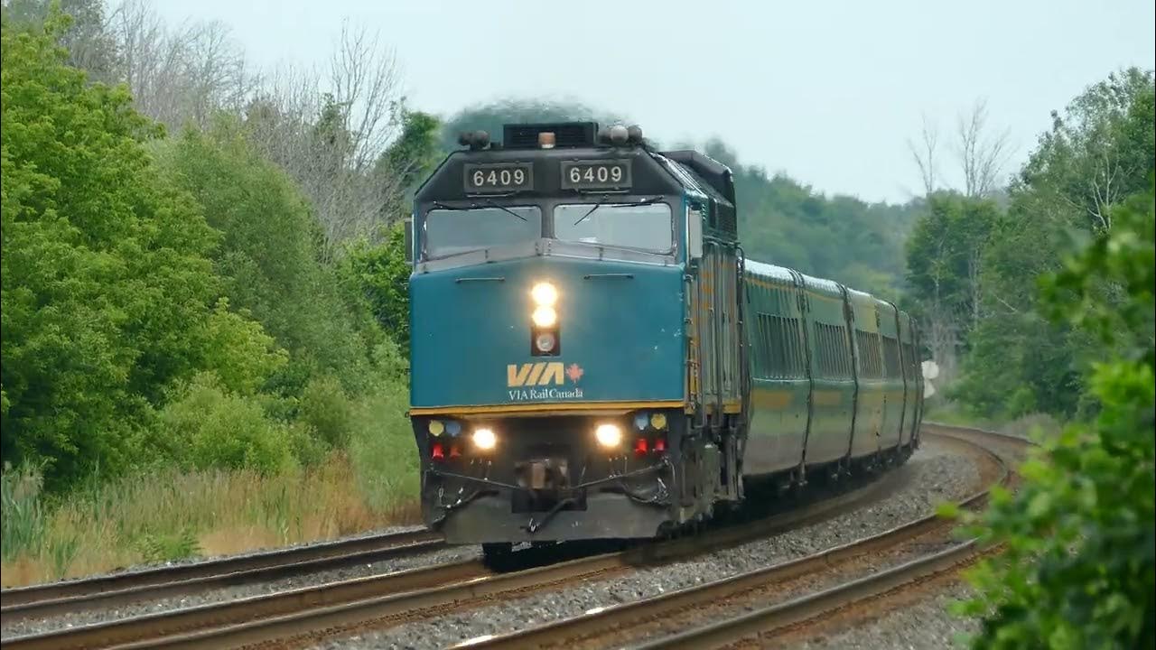 VIA 6409 West clears Pentecostal Road - YouTube