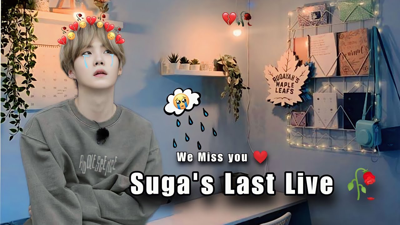 Suga Saying Goodbye 👋😭 - YouTube
