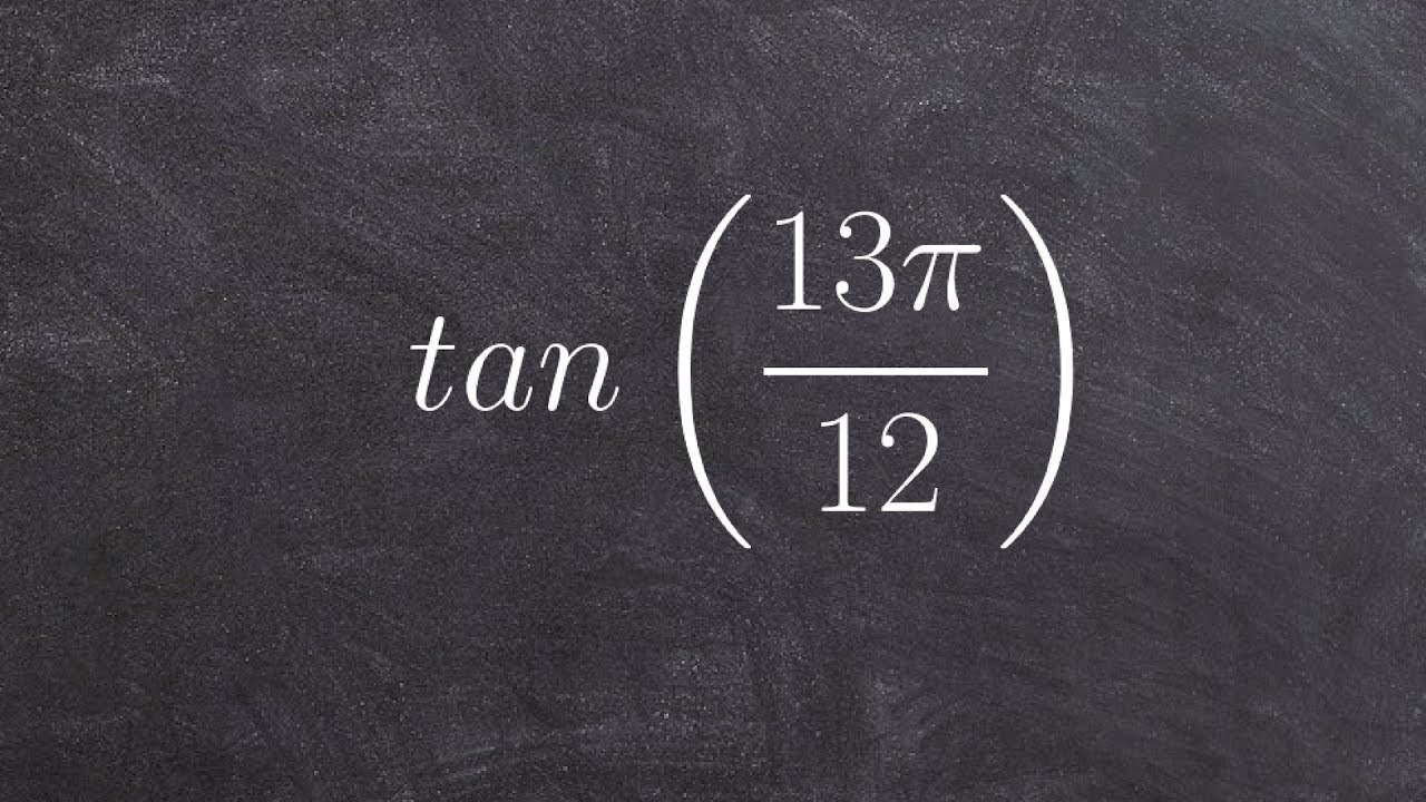 Using the addition of two angles and tangent - YouTube