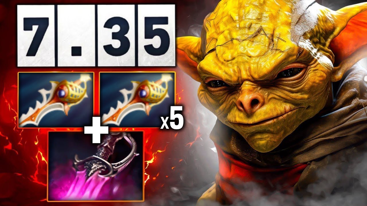 x5 Divine Rapier + Khanda Bounty Hunter One Shot Meta 7.35 | Dota 2 ...