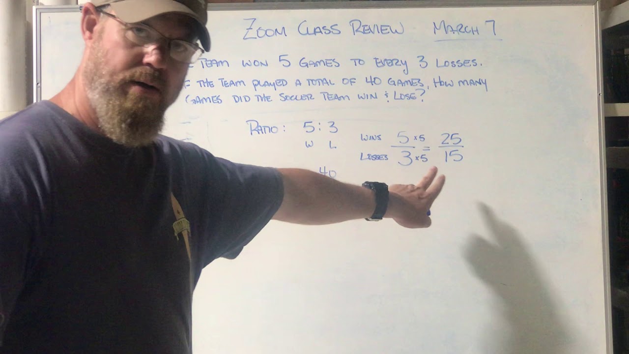 Zoom Class Review (A different way to solve ratio word problems) - YouTube