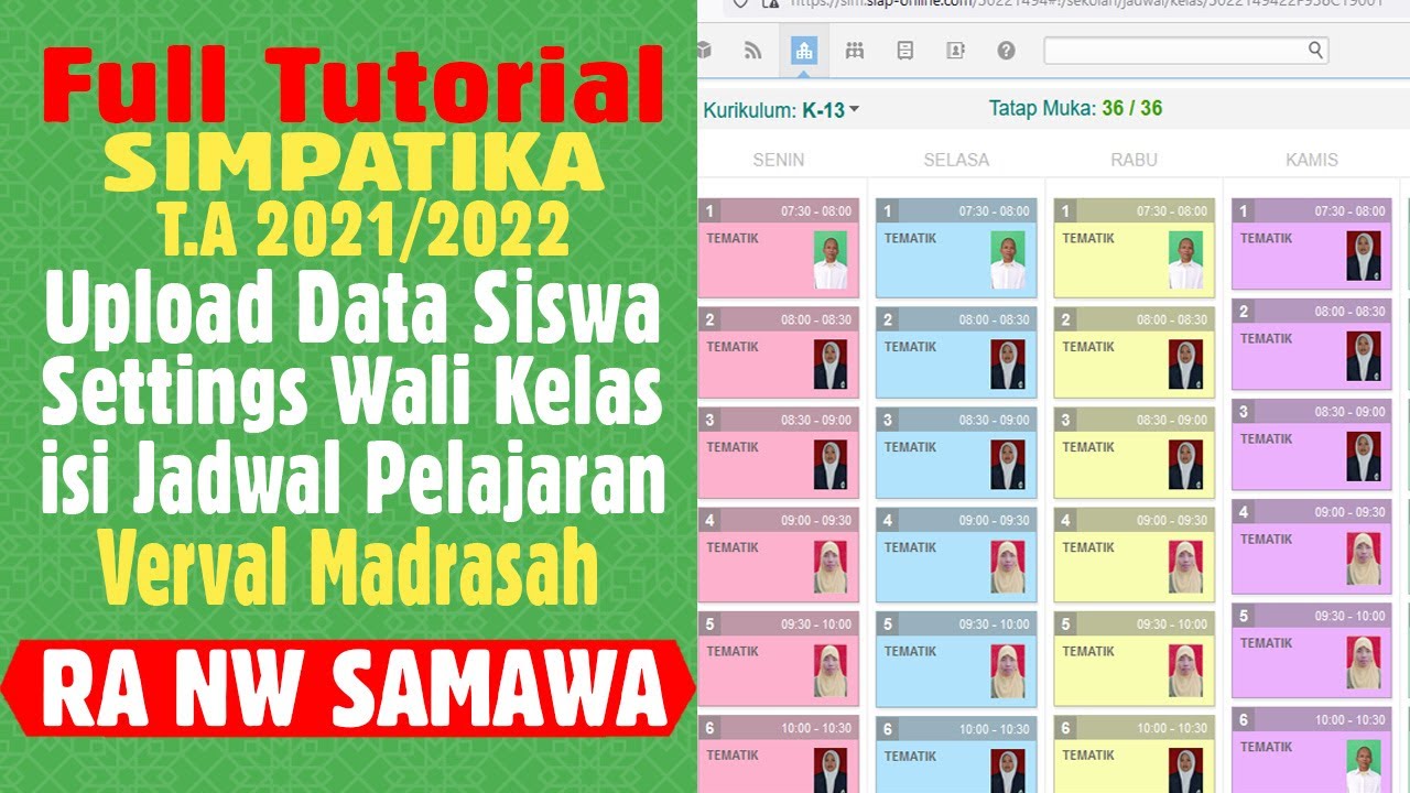 Full Tutorial Simpatika Jenjang RA T.A 2021 2022 - YouTube