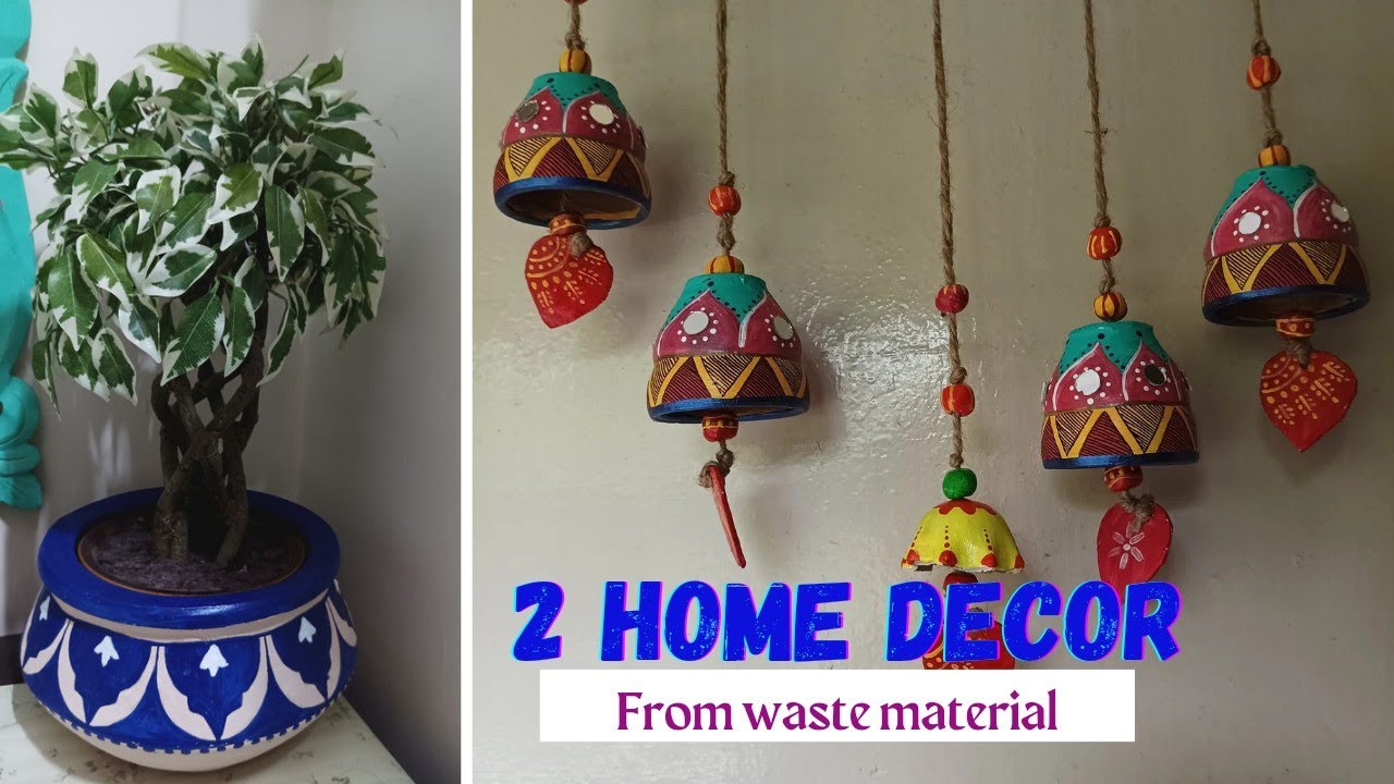 2 Home Decor From Waste Material / Easy DIY ☺☺ - YouTube