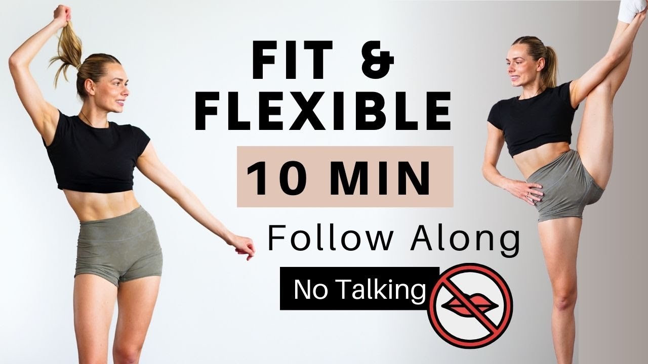 No Talking Follow Along - Workout & Stretch - 10 min Lower Body/Legs ...