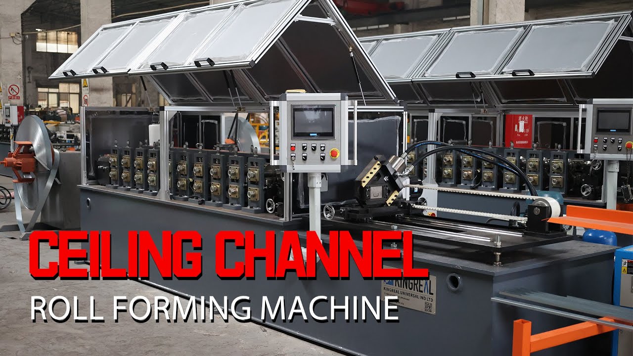 KINGREAL Ceiling Channel Roll Forming Machine | L-Shaped Profile ...