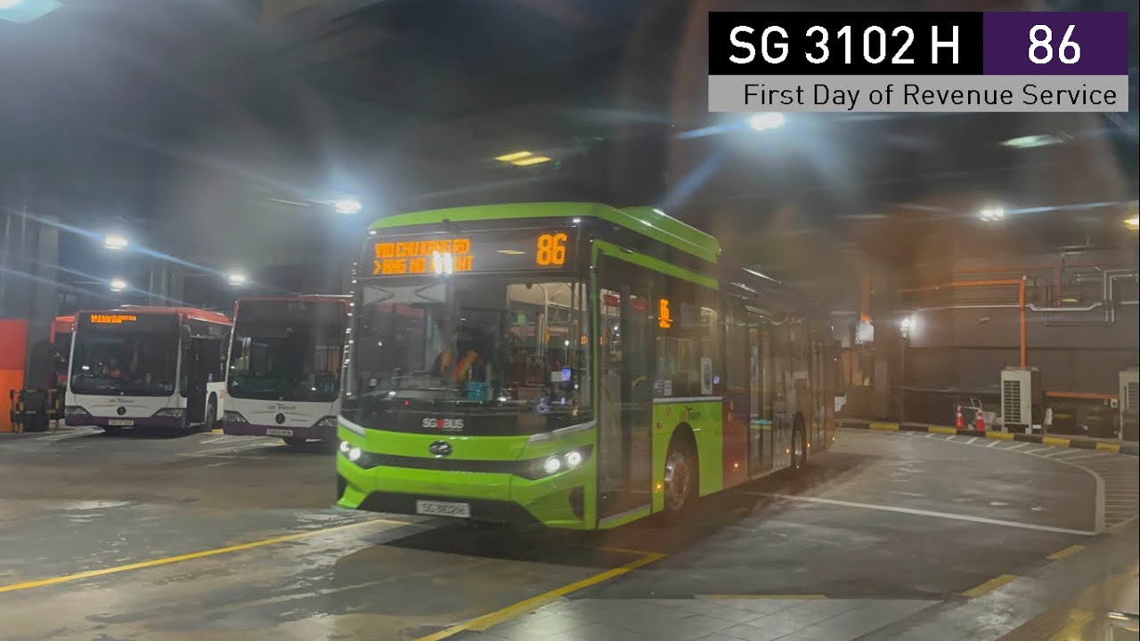 SBS Transit Buses: SG3102H on 86 - YouTube