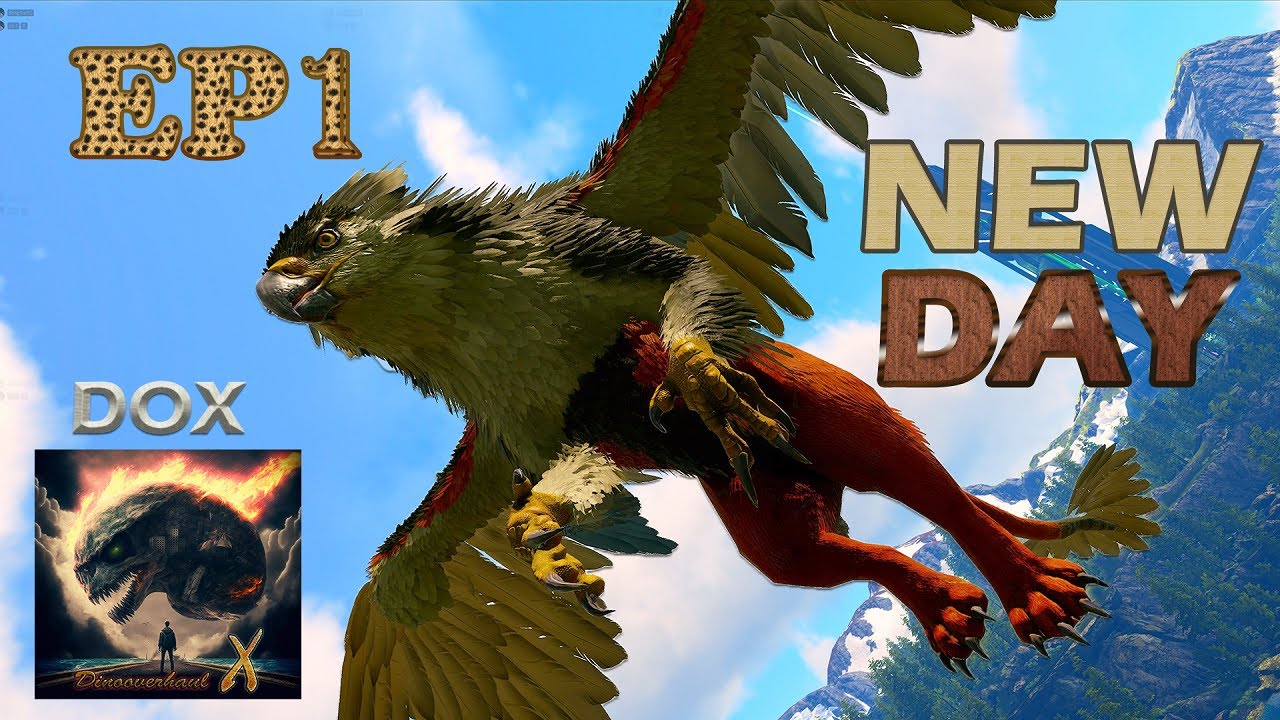 🔴Day 1 Mod DoX DinoOverhaul X (DOX) Eazy mod PVE Valguro ARK Survival ...