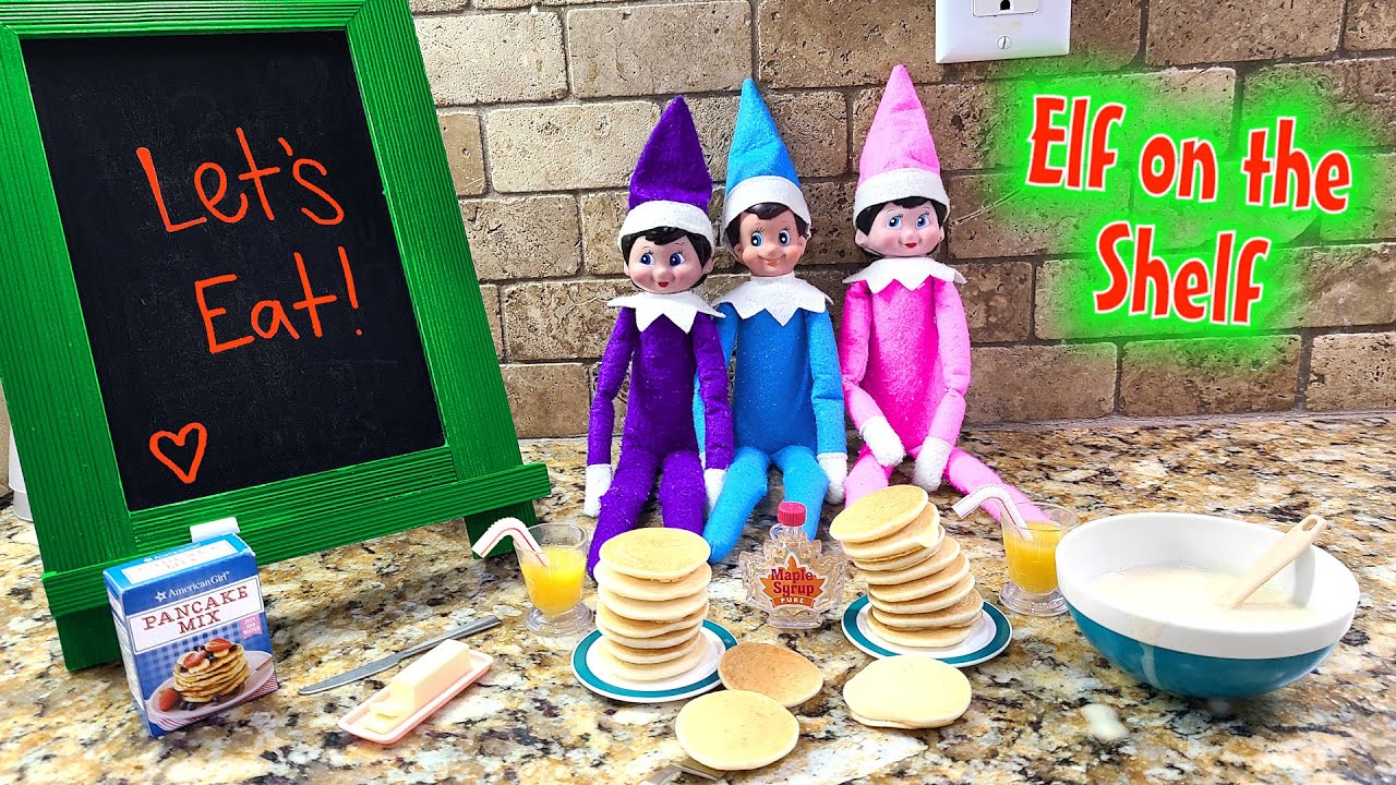 Breakfast With Elves!!! Elf on the Shelf Mini Pancakes! - YouTube