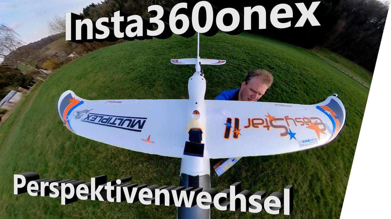 Die Insta360onex auf den Easy Star RC Segler montiert in der ...