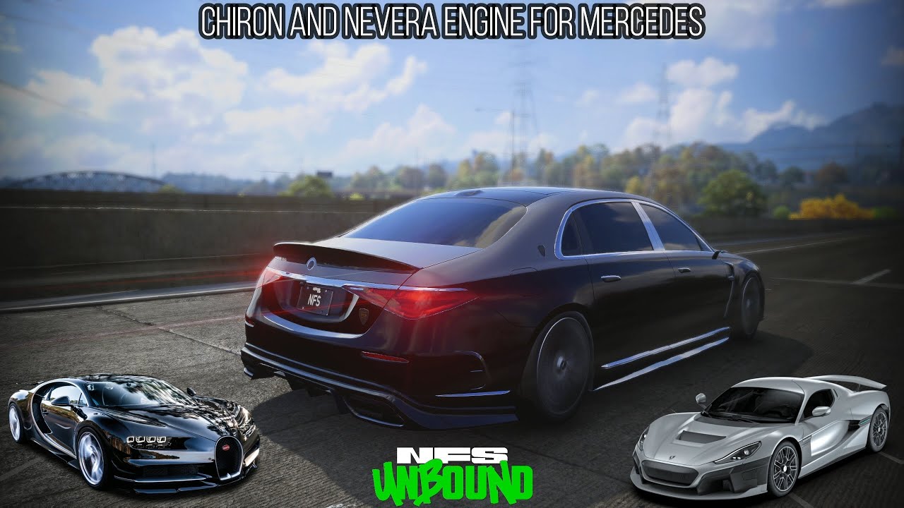 A BUGATTI CHIRON AND RIMAC NEVERA ENGINE IN MERCEDES MAYBACH | NFS ...