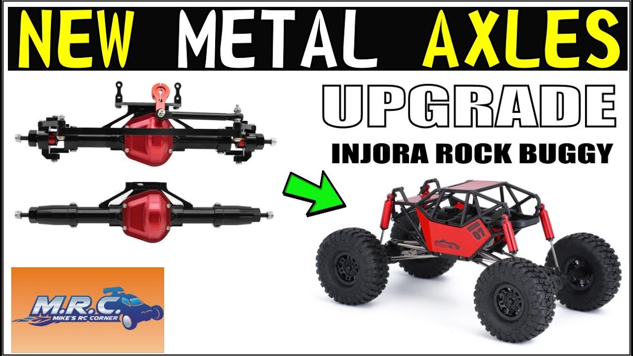 BDX RC AXLES UPGRADE (CHEAP!!) for Injora Rock Buggy! (ALSO FIT SCX10 ...