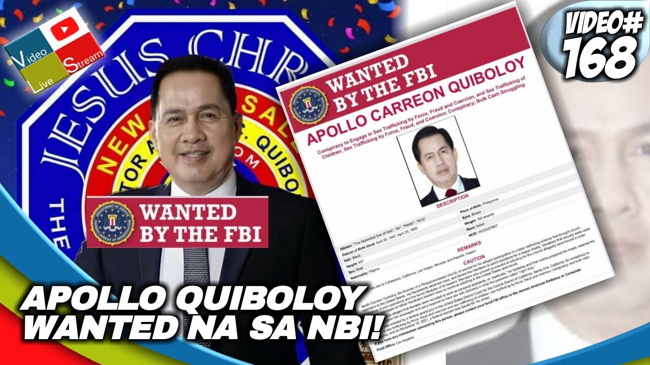 Pastor Apollo Quiboloy, Wanted na sa FBI! - YouTube