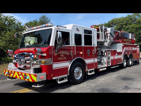 Readington Volunteer Fire Company Tower Ladder 32 5/29/2023 - YouTube