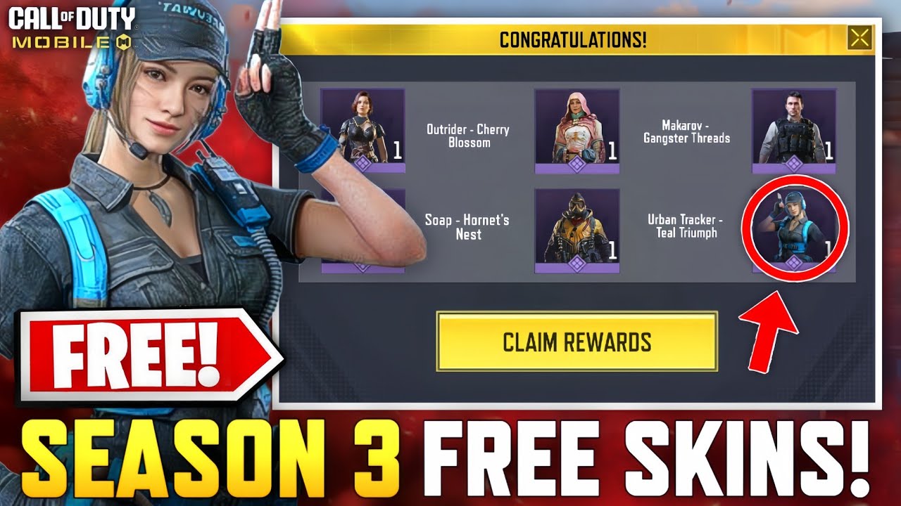 *NEW* How To Get FREE Character skins in COD Mobile! Season 3 2024 ...