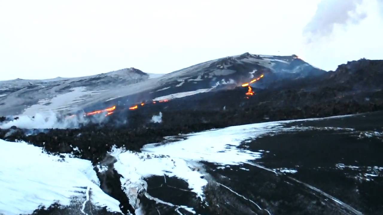 Eyjafjallajoekull glacier volcano eruption in Iceland - YouTube