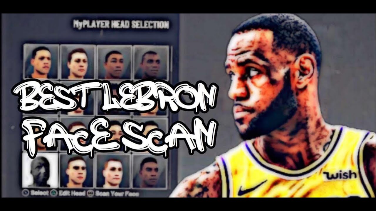 BEST LEBRON JAMES FACE CREATION l NBA 2K20 FACE SCAN - YouTube