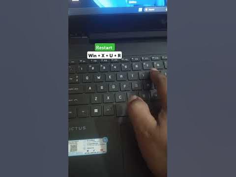 how to restart without mouse?#basic #windows #tricks #pc #laptop #keyboard - YouTube