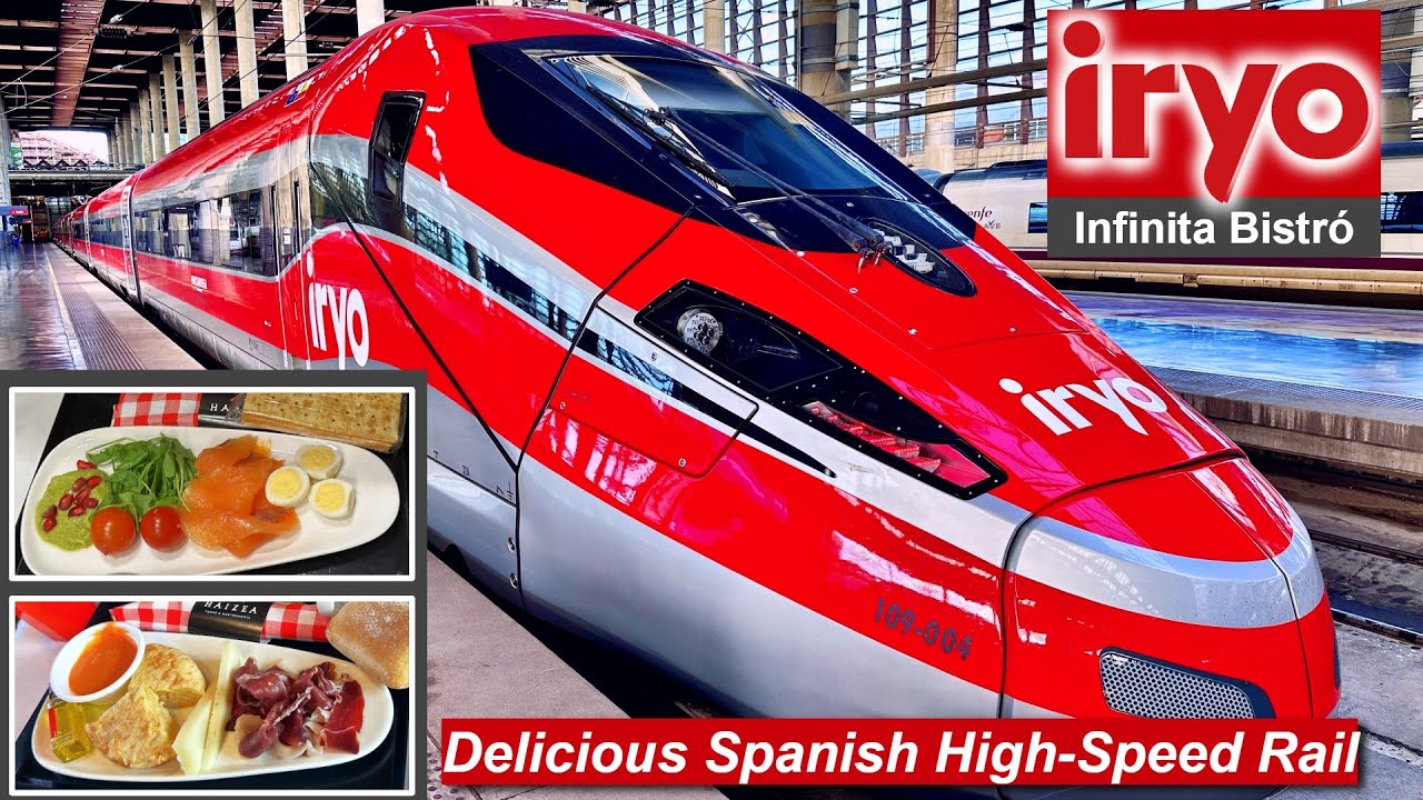Barcelona - Madrid on Iryo High-Speed Train in Infinita Bistró (First ...