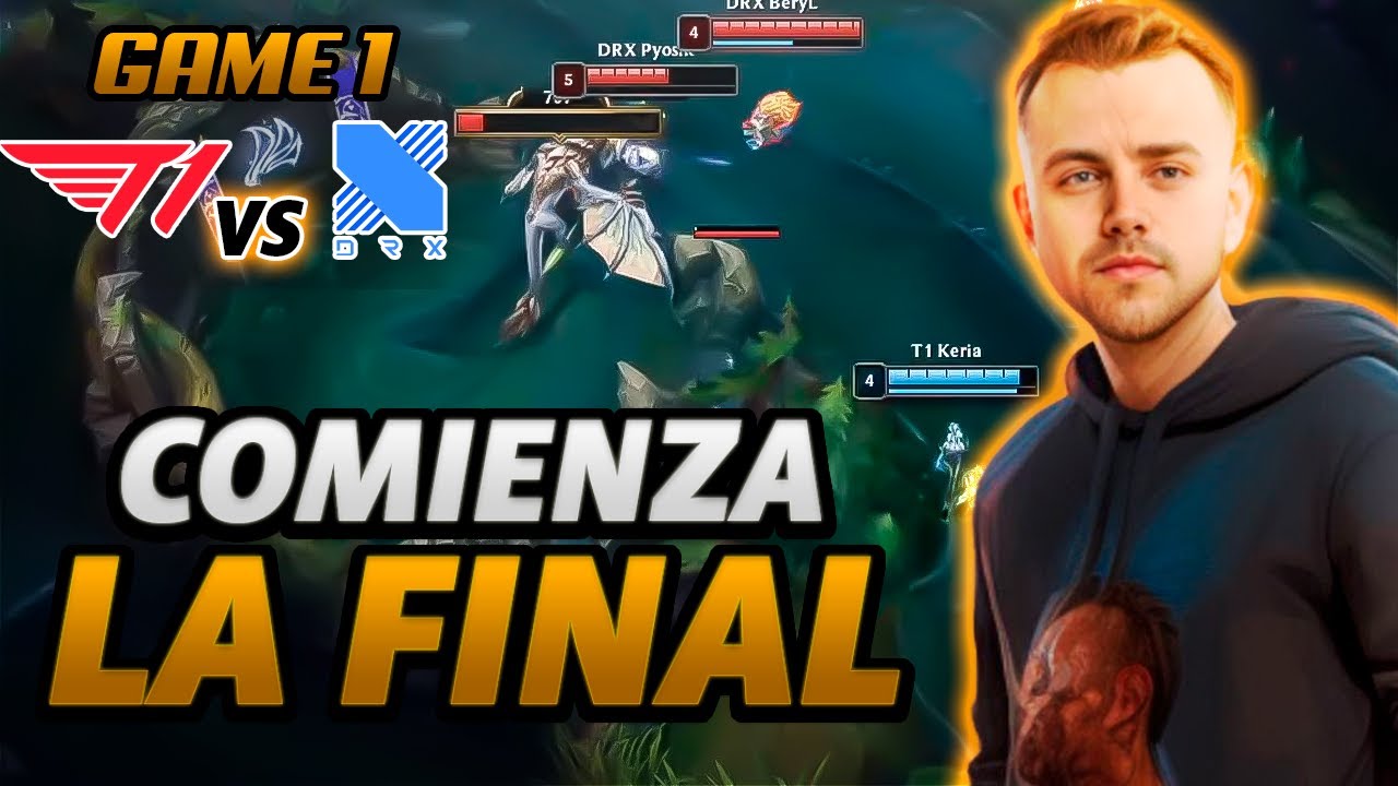 😍 ¡LA FINAL ENTRE FAKER Y DEFT ACABA DE COMENZAR! - T1 vs DRX FINAL ...
