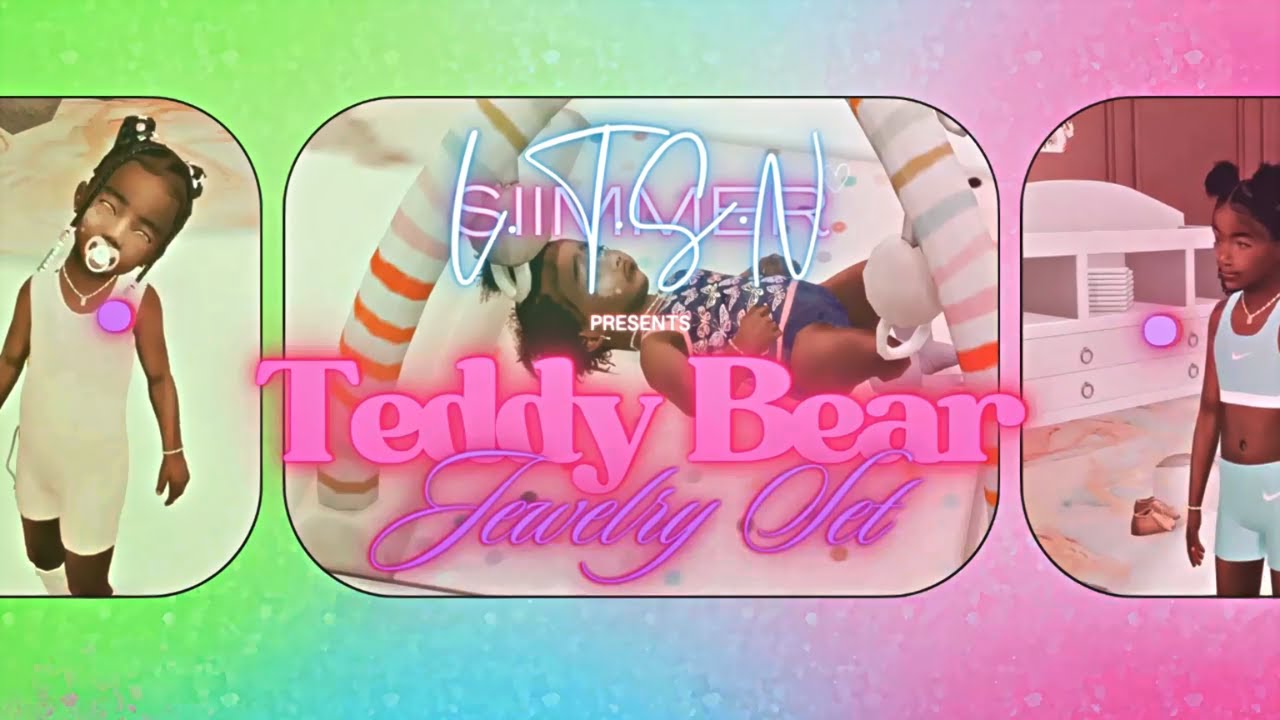 🧸🎀THE SIMS 4 | NEW CONTENT | TEDDY BEAR JEWELRY SET FOR KIDS (GIRLS)🎀🧸 ...