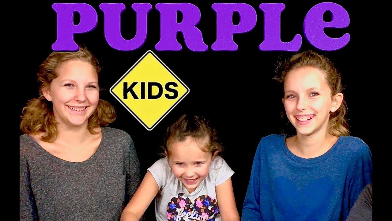 Learn English Colors with Sign Post Kids! Purple 1 - YouTube