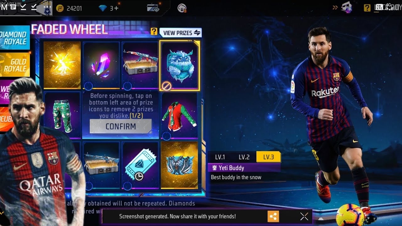 ଗୋଟିଏ ନୂଆ ଖୁସି ଖବର Freefire ତରଫରୁ ଆସିଅଛି |Messi Character, Remote Skill ...
