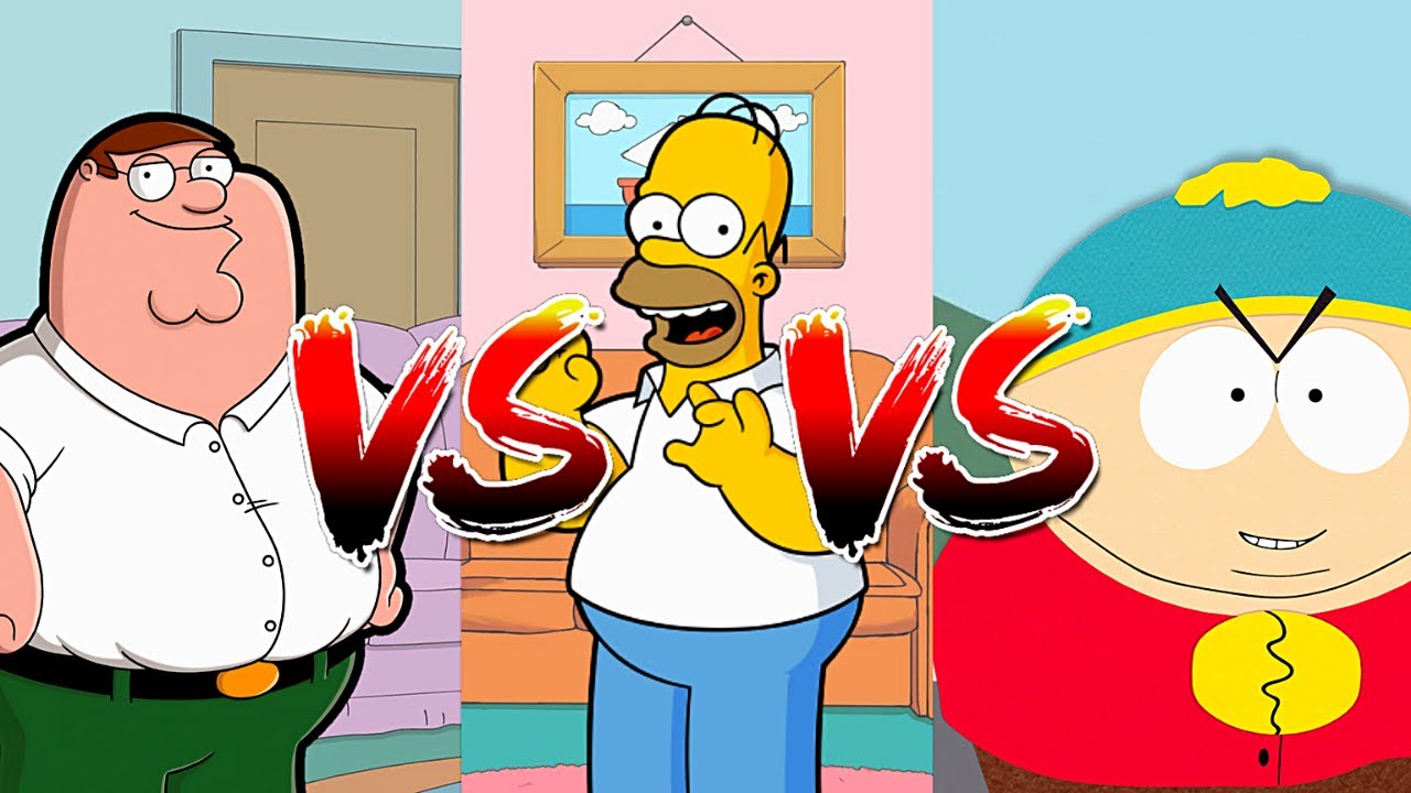Family Guy vs Simpsons vs South Park - YouTube