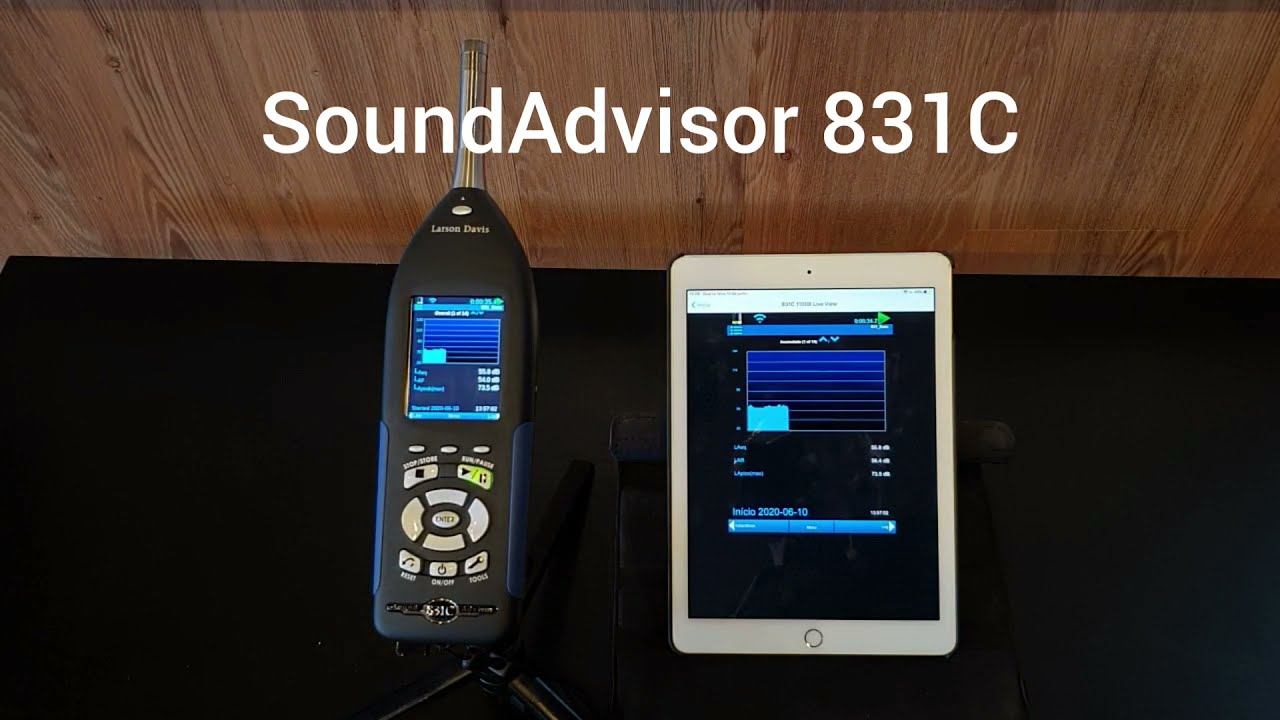 SoundAdvisor 831 da Larson Davis - medidor de nível sonoro - YouTube