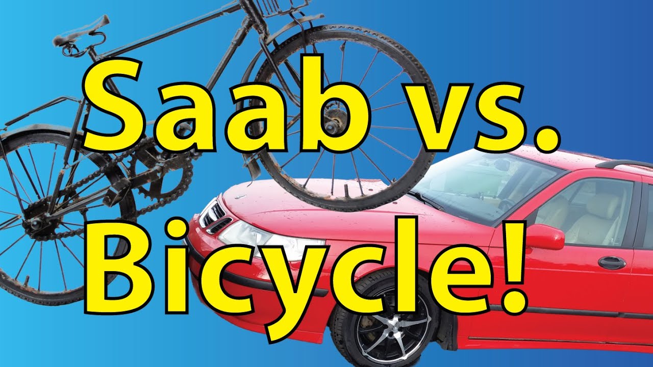 Saab 9-5 vs Bicycle! - Trionic Dash Episode 2 - YouTube